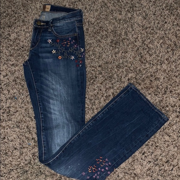 drift wood | Jeans | Drift Wood Flower Embroidered Jeans | Poshmark